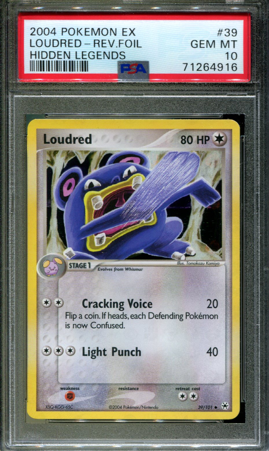 Pokemon Loudred Card