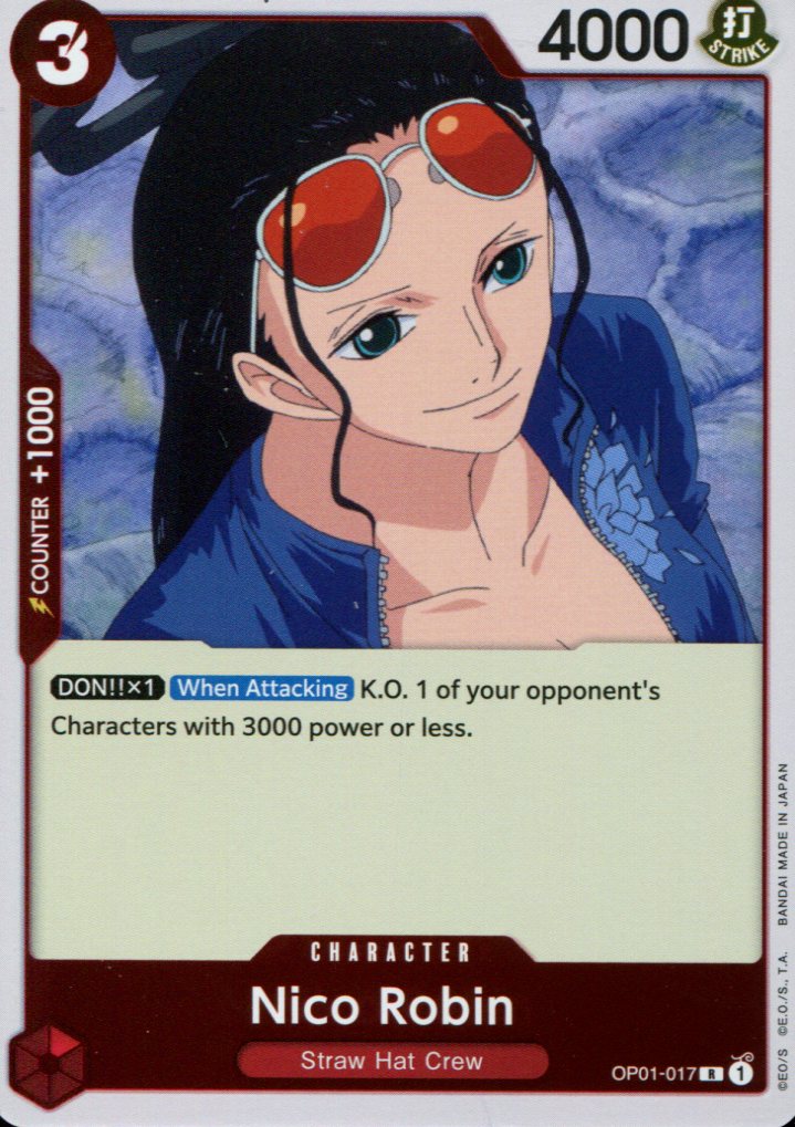 Nico Robin - OP01-017 - Rare - English - One Piece TCG OP-01 – Squeaks ...